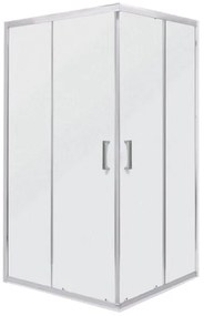 Novoterm Obdélníkový sprchový kout NV-Malibu SQ 100x70 chrom/textura - bez vaničky