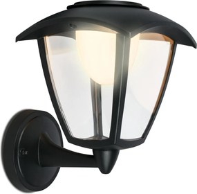 BRI 3929015 LED nabíjecí nástěnné svítidlo, venkovní, retro, dotykový vypínač, vyměnitelné baterie, vč. USB-C kabelu, stmívatelné, IP44, černá - BRILONER