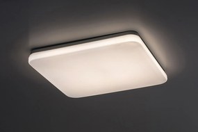 Rabalux Bílé stropní LED svítidlo Lowar hranaté 410x410mm 36W IP44 CCT 77136