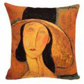 Gobelínový povlak na polštář  - Femme au chapeau by MODIGLIANI