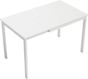 HOMCOM Rozkládací jídelní stůl 80-120 cm pro 4-6 osob, prostorově úsporný kuchyňský stůl s jednoduchou rozkládací funkcí, přírodní