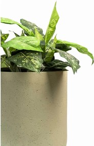 Kulatý květináč CHICO, sklolaminát, průměr 45 x výška 50 cm, krémový