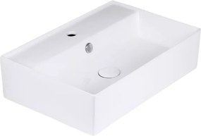 UPTrend Obdélníkové keramické umyvadlo na desku TORINO TR41297, bílá lesk