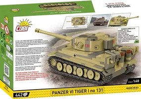 COBI 2734 II WW Panzer VI Tiger I no 131, 1:48, 442 k