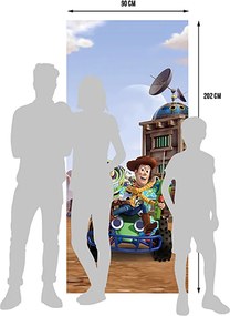 Dětská vliesová fototapeta na zed' Autíčko Příběh Hraček, Disney | 90 x 202 cm | DFTDNV 5439