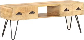 TV stolek 120 x 35 x 45 cm masivní mangovníkové dřevo 321790