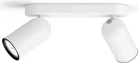 Philips Pongee bílá / Bodové svítidlo / 2x GU10 / 5,5W / bez zdroje /