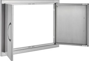BBQ přístupová dvířka, 711 × 482 mm dvojitá venkovní kuchyňská dvířka