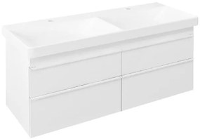 Sapho Sitia - Umyvadlová skříňka 116x50x44 cm, 4 zásuvky, matná bílá SI120-3131