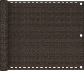 Balkonová zástěna hnědá 75 x 400 cm HDPE 311041