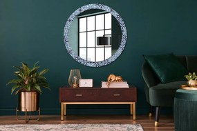Kulaté dekorativní zrcadlo Modrý arabský vzor fi 90 cm