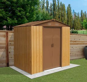 Zahradní domek BestBerg ZDB-2D / 2,5 m² / 194 x 131 x 184 cm / dekor dřevo/hnědá
