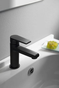 Sapho, KAI nástěnná vanová baterie, černá matná, KA10/15
