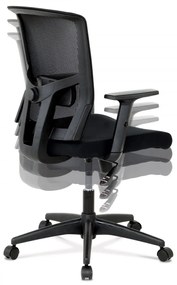 Kancelářská židle, látka černá, houpací mechanismus KA-B1012 BK