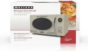 Melissa Mikrovlnná trouba s grilem krémová / 800 W / 23 l / 12 program