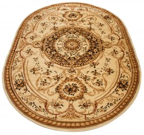 Oválný koberec YESEMEK 6548A krémový Rozměr: 140x190 cm