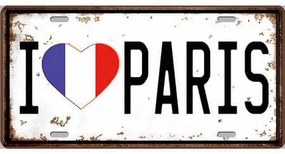 Cedule značka I Love Paris