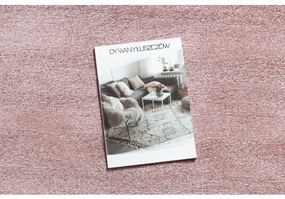 Dywany Luszczow Kusový koberec kulatý SOFTY Jednobarevný, růžový Rozměr koberce: 150 cm KRUH