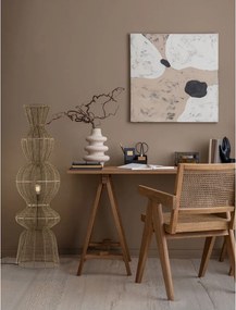 Provazová stojací lampa v přírodní barvě (výška 136 cm) Breena – Nova Luce