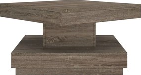 vidaXL Konferenční stolek 60 x 60 x 35 cm MDF [286098] Barva: tmavě hnědá