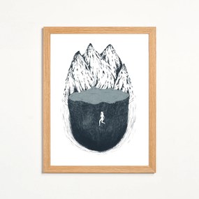 Dorota Šebková | Slyšet ticho Rám: Bílý, Velikost: 40 x 30 cm