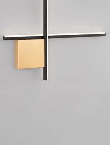 Designové nástěnné svítidlo Cross 50 zlatá