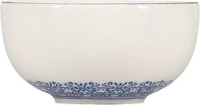 Bílá/modrá porcelánová miska 210 ml Azul – BonBistro