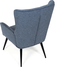 Relaxační křeslo ušák WIPPY - modrá látka