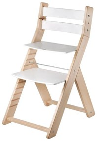 Wood Partner Rostoucí židle Sandy - natur lak / bílá