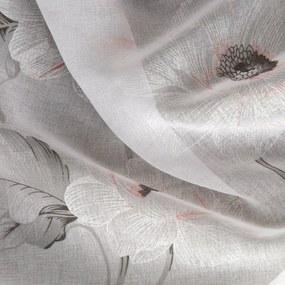 ZÁCLONA NA KROUŽCÍCH BESSY 140X250 CM VZOROVANÁ