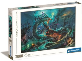Clementoni - Puzzle 3000 Podmořská bitva