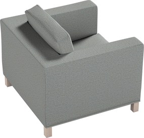 Potah na křesko IKEA Karlanda, krátký barva modrá látka pletený vzor
