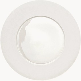 Sada dezertních talířů z kostního porcelánu Cross White, 6 dílů