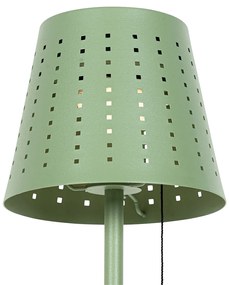 Venkovní stojací lampa zelená včetně LED 3-stupňově stmívatelná na solární - Ferre