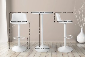 Dvoudílná barová sestava Medora – bílá