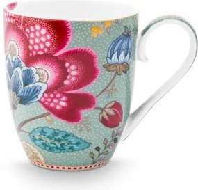 Pip Studio Blooming Tales sada 2ks XL hrnků 440 ml, modrá