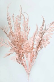 Růžová umělá kapradina 45cm