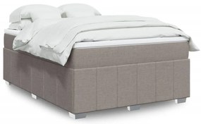 Box spring postel s matrací taupe 160x200 cm textil 3285488