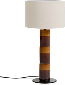Stolní lampa s textilním stínidlem (výška 61,5 cm) Mavran – Kave Home
