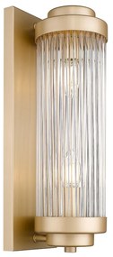 Zuma Line Luxusní nástěnné křišťálové svítidlo Sergio twist, v.40cm Barva: Matná zlatá
