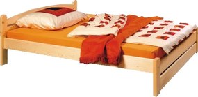 Gazel Dřevěná postel Thorsten - nízké čelo 200x140 Smrk