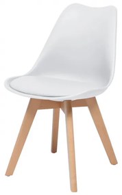 Sada dvou moderních židlí Jazz, Barva: přírodní / bílá