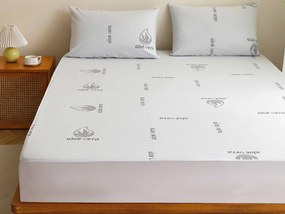 XPOSE® Aloe Vera  chránič matrace PREMIUM - bílý 90x200 cm