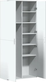 Skříň highboard bílá 80 x 35 x 180 cm kompozitní dřevo 3276651