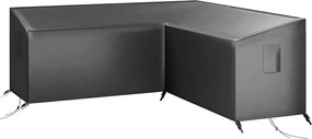 Ochranný kryt na zahradní nábytek Winterproof Voděodolný kryt ve tvaru V s ochranou proti UV záření 420D Oxford 216x216x78 cm černý
