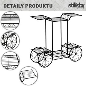 Stilista 88787 STILISTA Stojan na rostliny, vozík, 77 x 75 x 28 cm, ocel