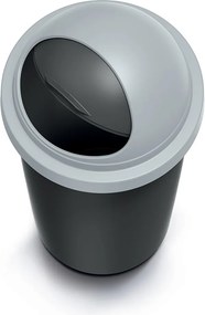 Odpadkový koš COMPACTO ROLL 30 L černý/světle šedý