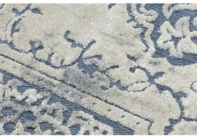 koberec Strukturální SOLE D3871 Ornament, rám ploché tkaní modrý / velikost 160x220 cm | krásné koberce cz