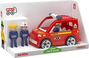 EFKO IGRÁČEK MultiGO Trio Fire / Herní set hasiči / auto + 3 figurky s