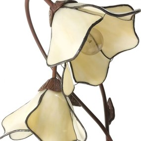 Tiffany stolní lampa Cloches – 41x23x57 cm